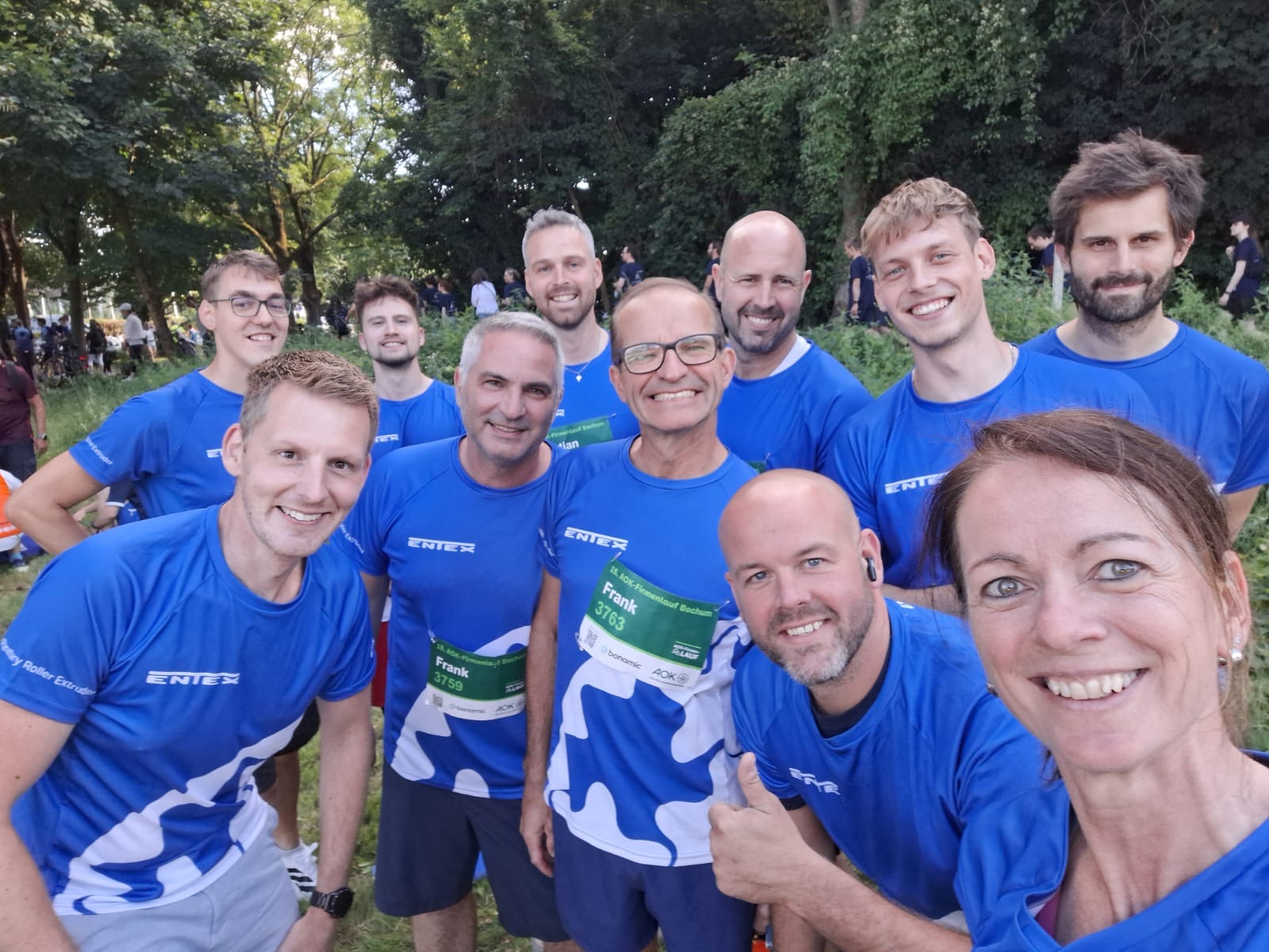 ENTEX Power at the AOK company run - ENTEX Rust & Mitschke GmbH